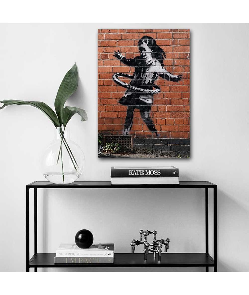 Obraz Banksy graffiti Hula-hooping girl - sklep online Grafiki Obrazy ...