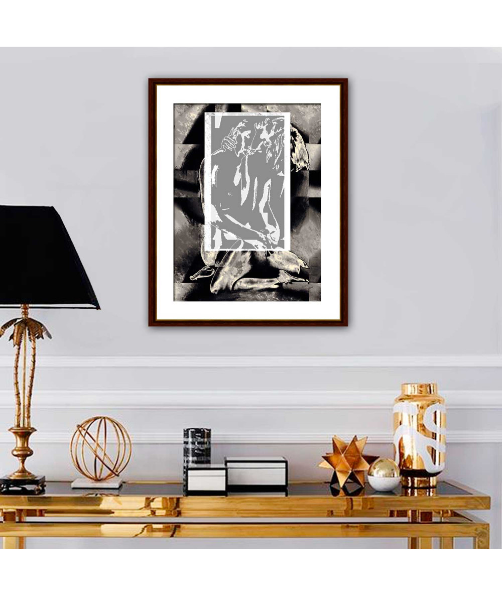 Akt obraz Okno uczuć, pionowy obraz współczesny - grafikiobrazy.pl ...